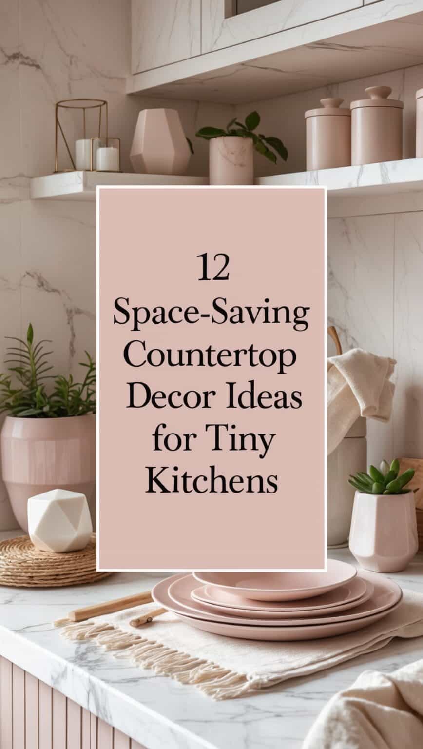 12 Space-Saving Countertop Decor Ideas For Tiny Kitchens