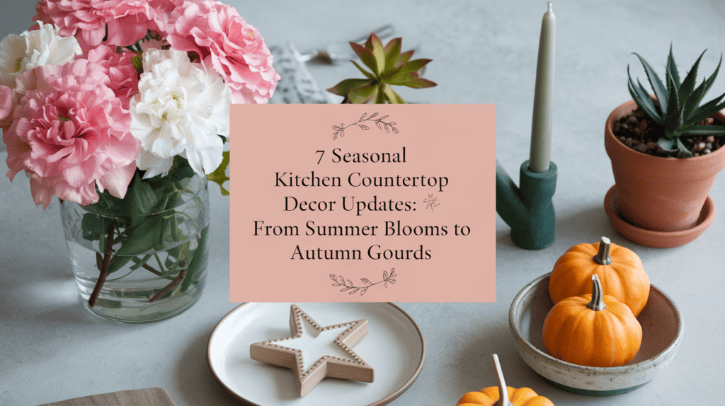 7 Seasonal Kitchen Countertop Decor Updates: From Summer Blooms To ...