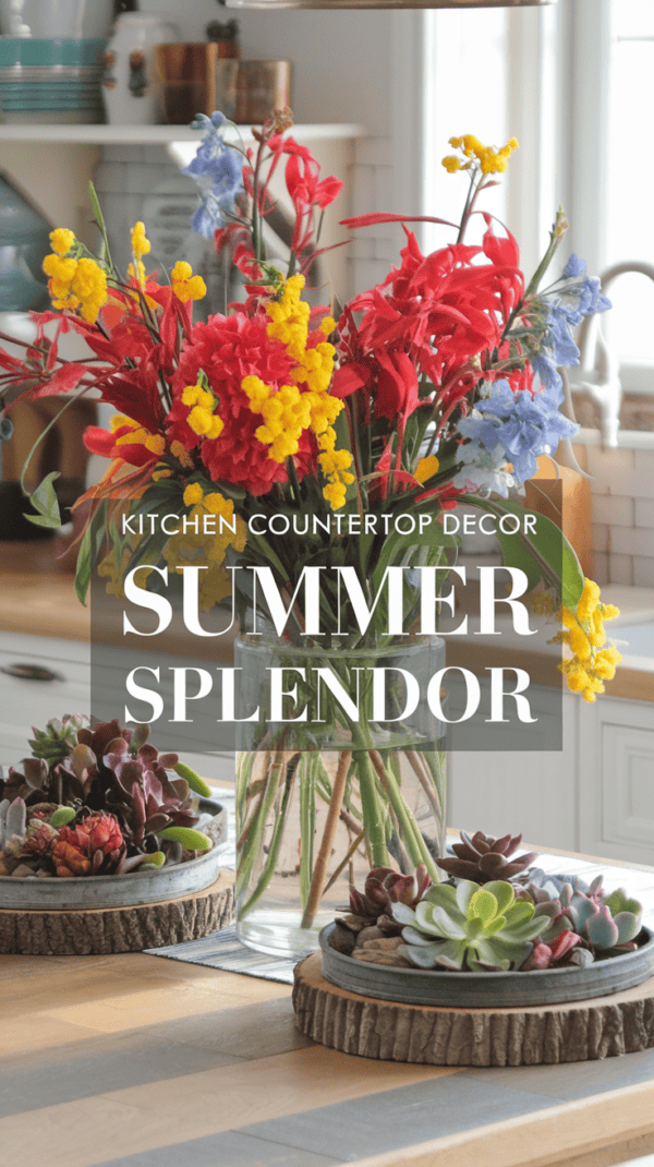 7 Seasonal Kitchen Countertop Decor Updates: From Summer Blooms To ...