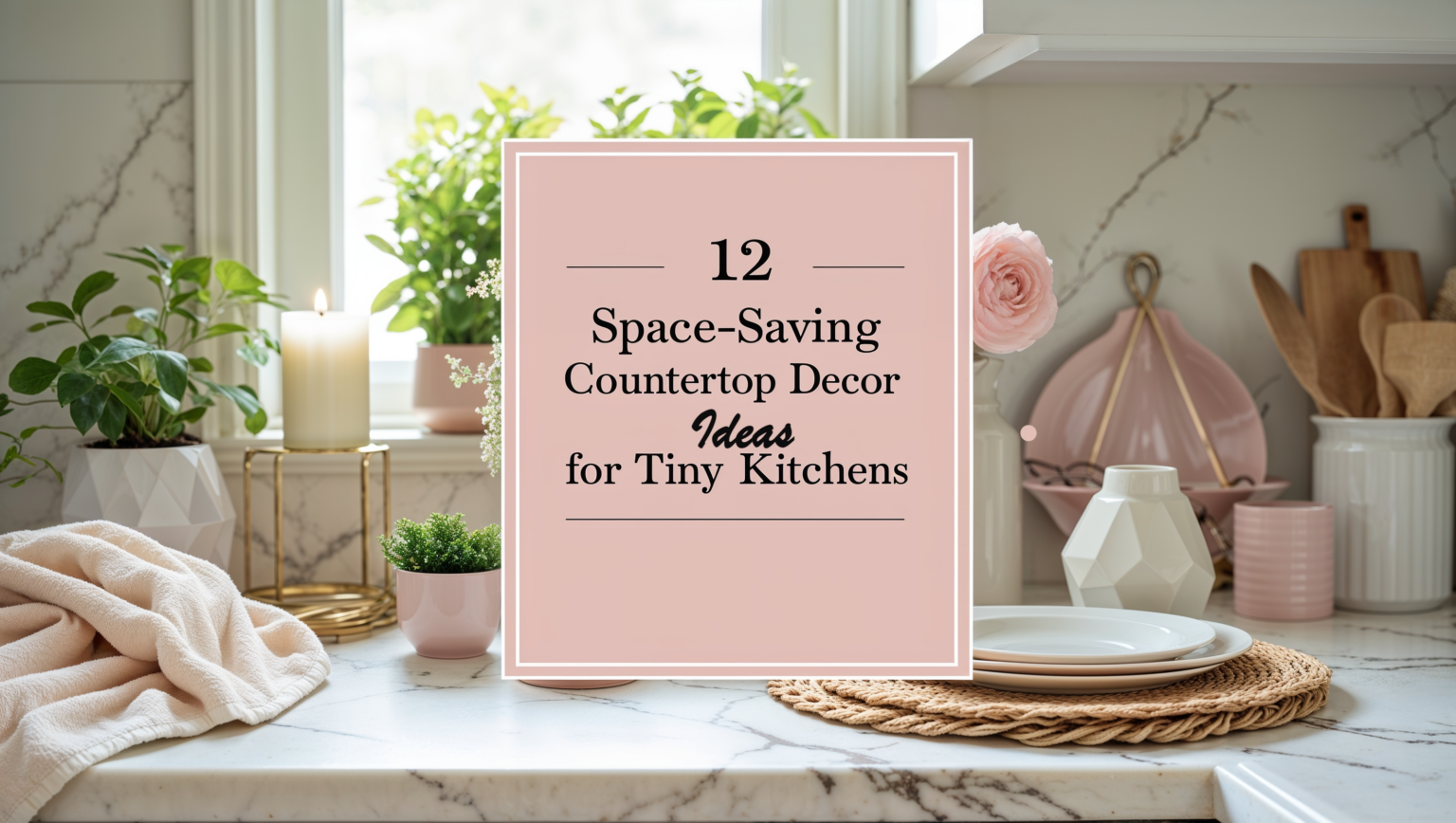 12 Space-Saving Countertop Decor Ideas For Tiny Kitchens